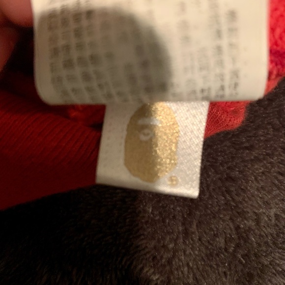 Jackets & Coats | Bape A Bathing Ape Red Camo Tiger Shark Hoodie | Poshmark